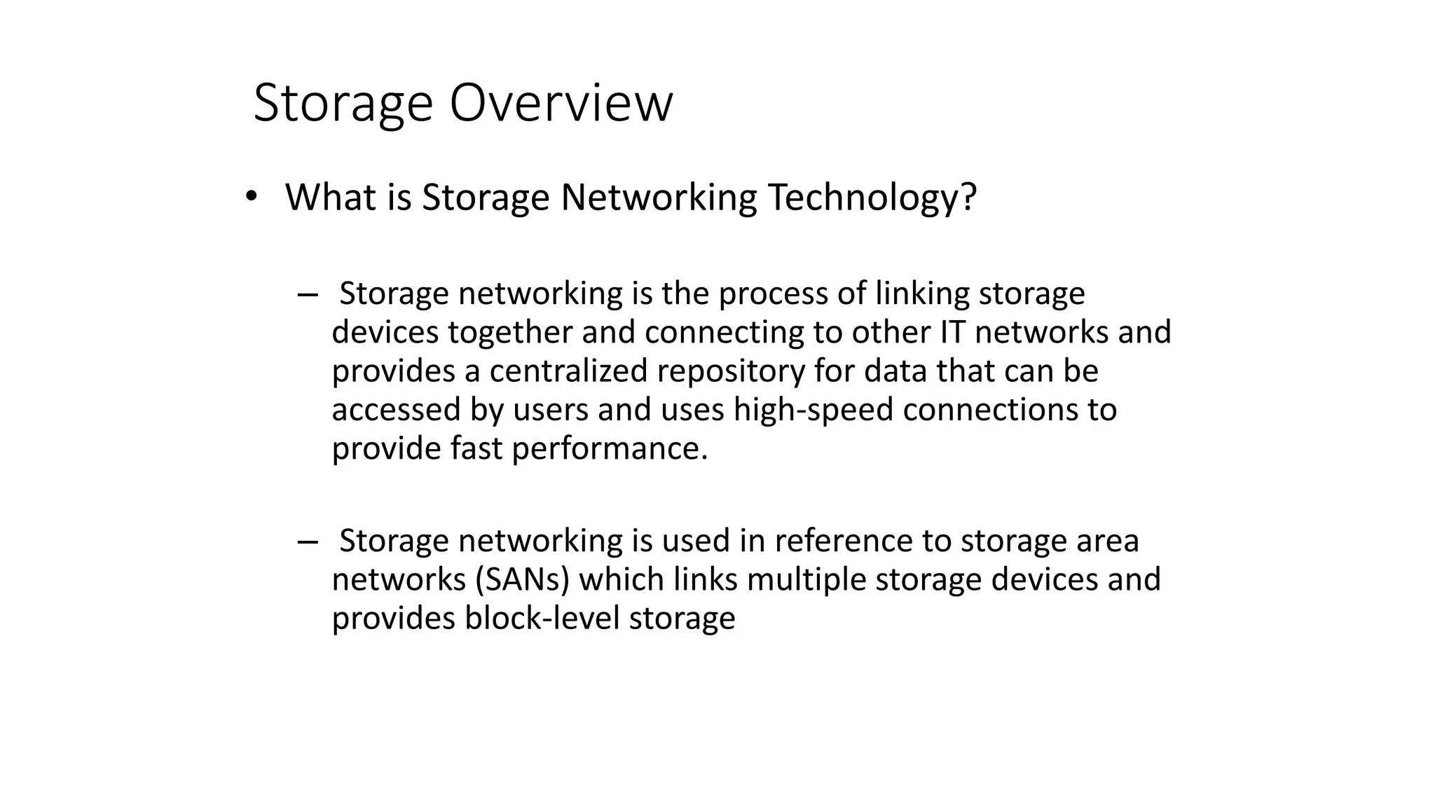 Storage Networking and Overview ppt.pdf