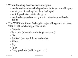 Storage of finished food product | PPTX