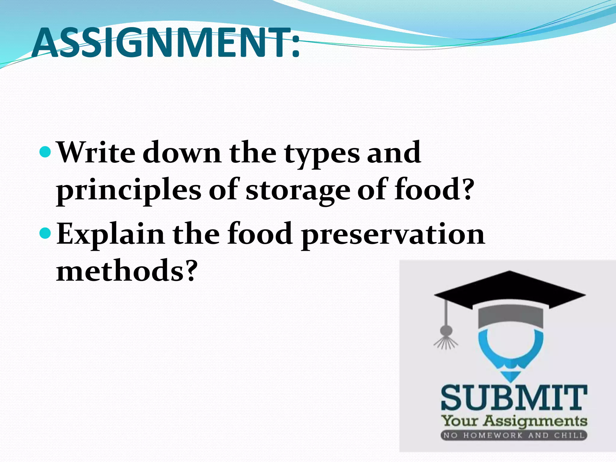 food storage and preservation | PPTX