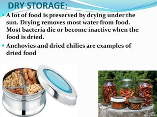 food storage and preservation | PPTX