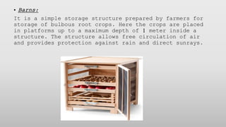 Storage of post harvested fruits and vegetables | PPTX
