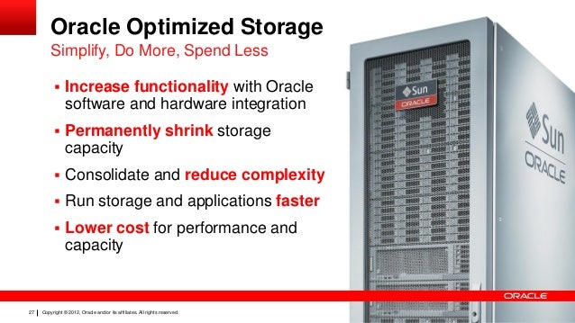 Oracle Optimized Datacenter - Storage