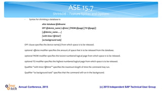 Storage Optimization and Operational Simplicity in SAP Adaptive Server Enterprise | PPT