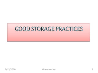 Storage organization & gsp | PPT | Free Download