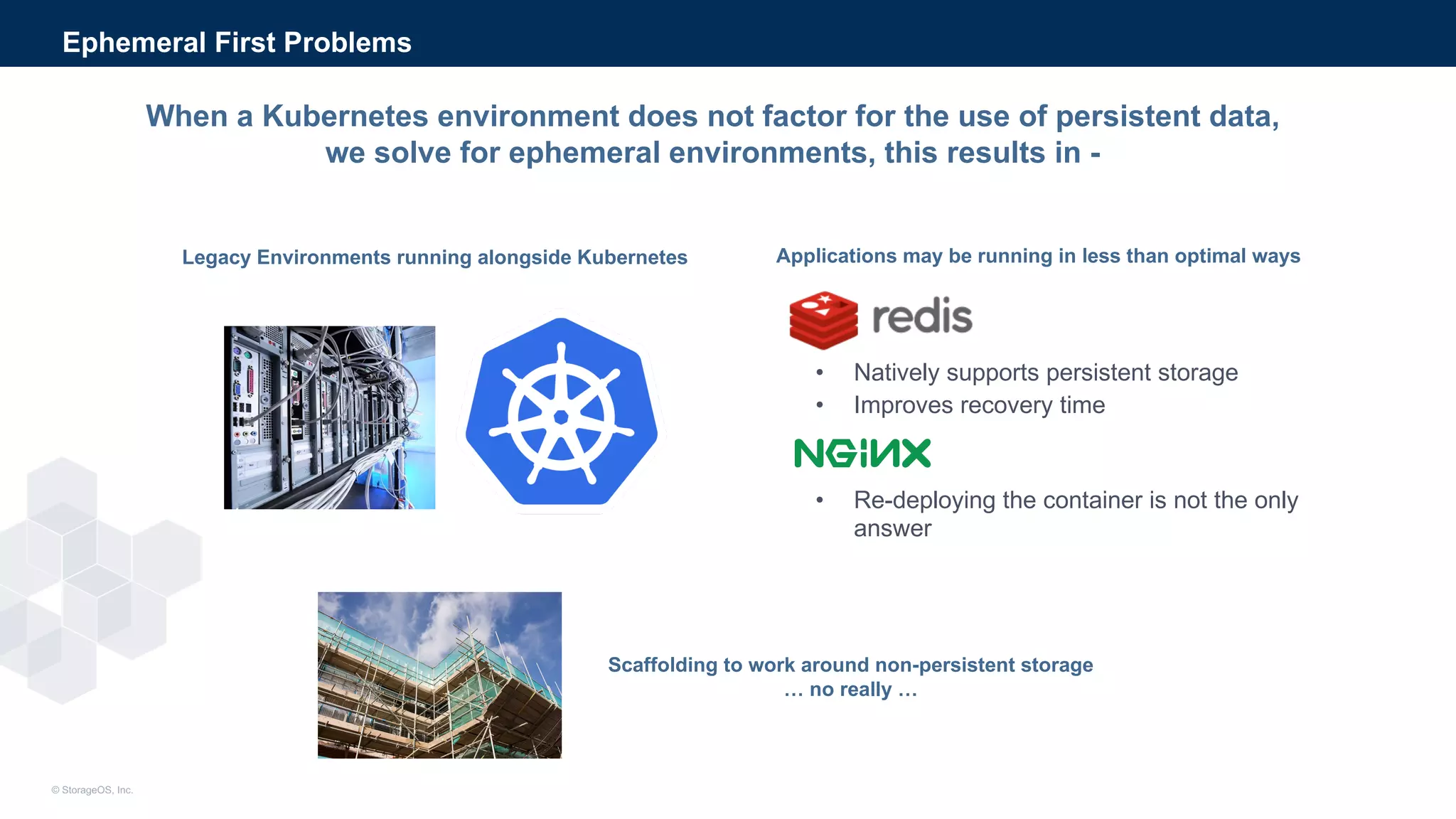 Storage os kubernetes clusters need persistent data | PPT
