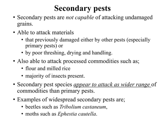Storage pest management | PPTX