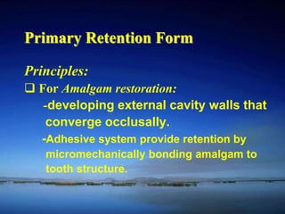 Principles of cavity preparation by Dr .rupali | PPT