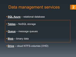 Storage Services | PPT