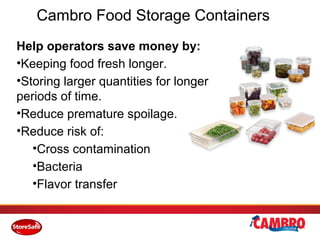 Cambro Storage Solutions | PPT