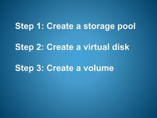 Storage spaces | PPTX