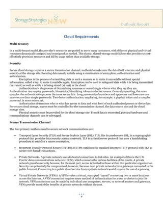 Storage strategiesnow cloud storage report | PDF | Cloud Computing ...