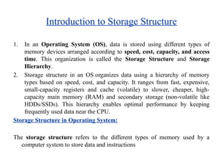 Storage Structure and Storage Hierarchy in Operating System.pptx