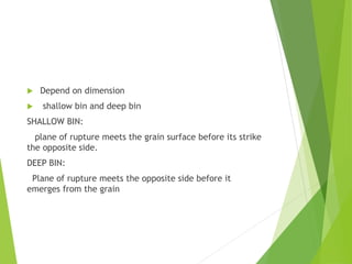 Storage structures silo- shallow and deep bins | PPTX