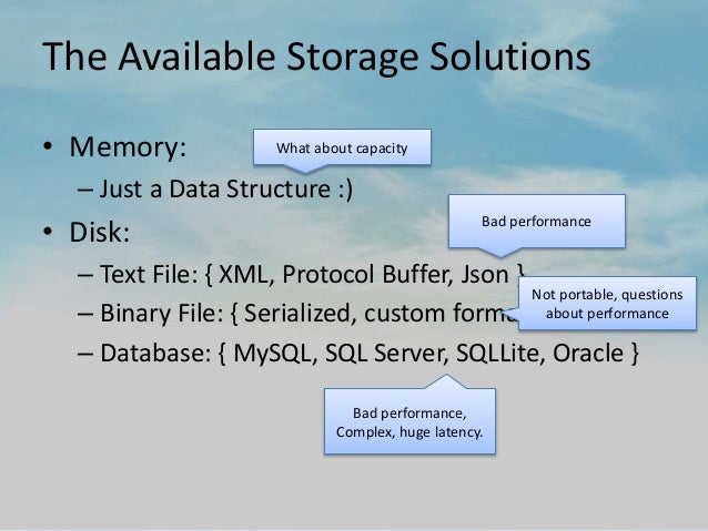 Storage Systems for High Scalable Systems Presentation