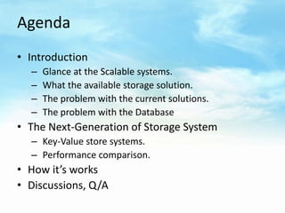 Storage Systems For Scalable systems | PDF