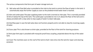 STORAGE TANKS . The different types of storage tanks along with the ...
