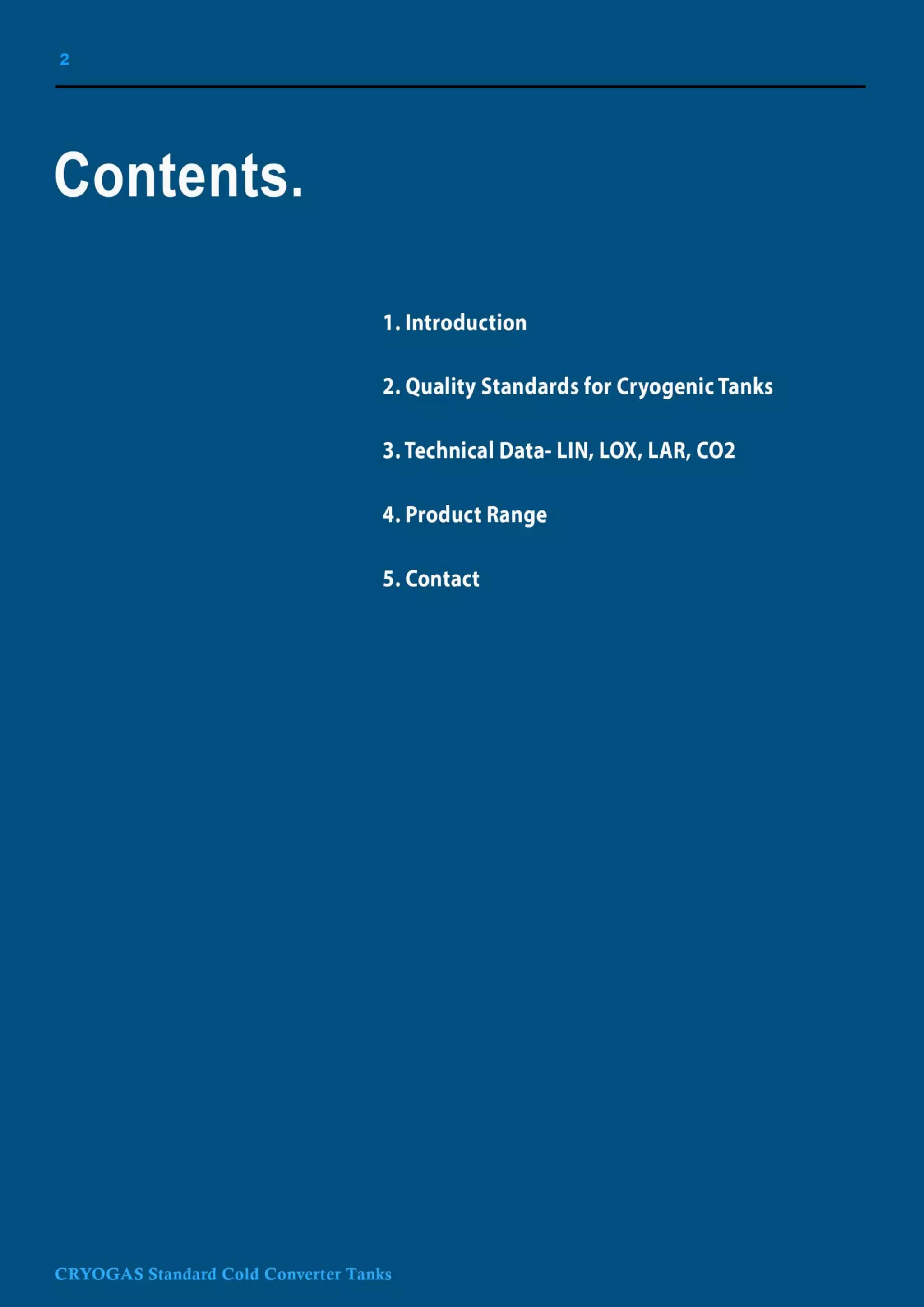 Cryogenic Storage Cold Converter Tanks for LIN, LOX, LAR, LCO2 & LNG | PDF