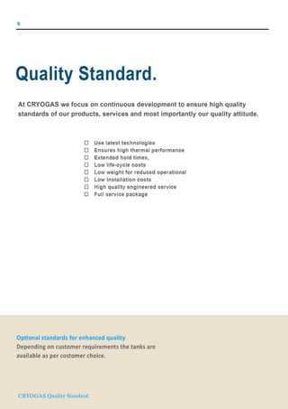 Cryogenic Storage Cold Converter Tanks for LIN, LOX, LAR, LCO2 & LNG | PDF