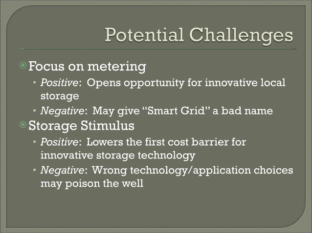 Storage Technologies for the Smart Grid - Bob Hebner | PPT