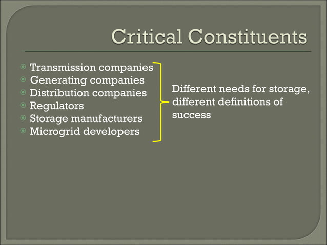 Storage Technologies for the Smart Grid - Bob Hebner | PPT