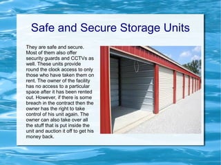 Storage units | PDF