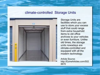 Storage units | PDF