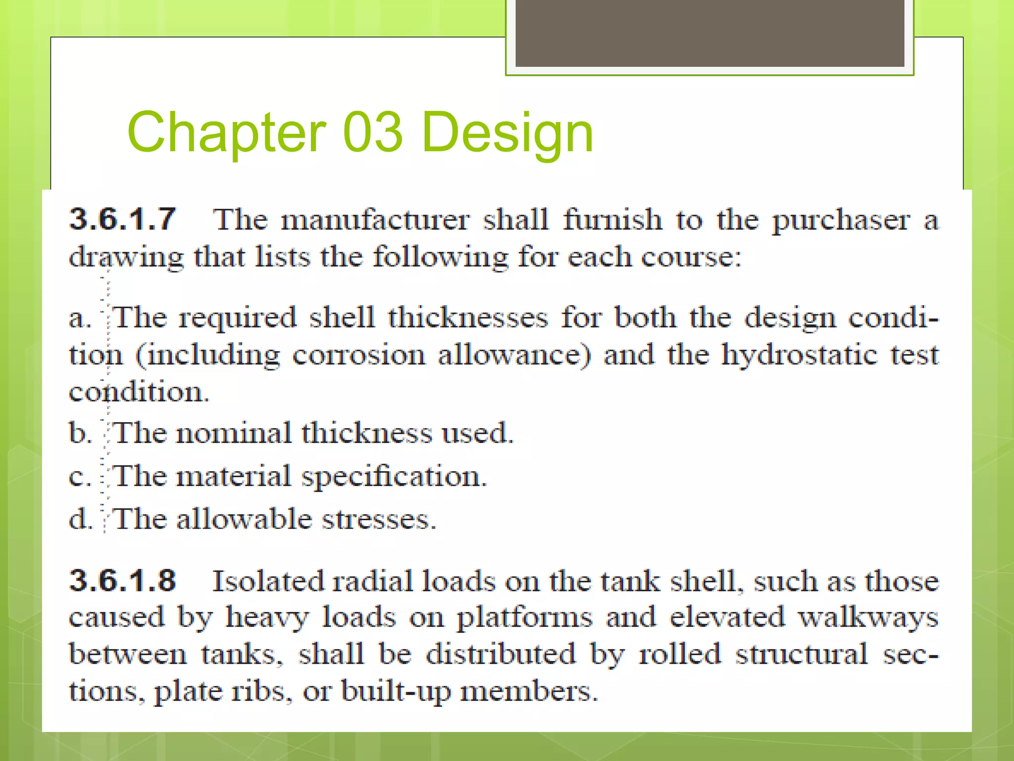 Storage vessel design | PPTX