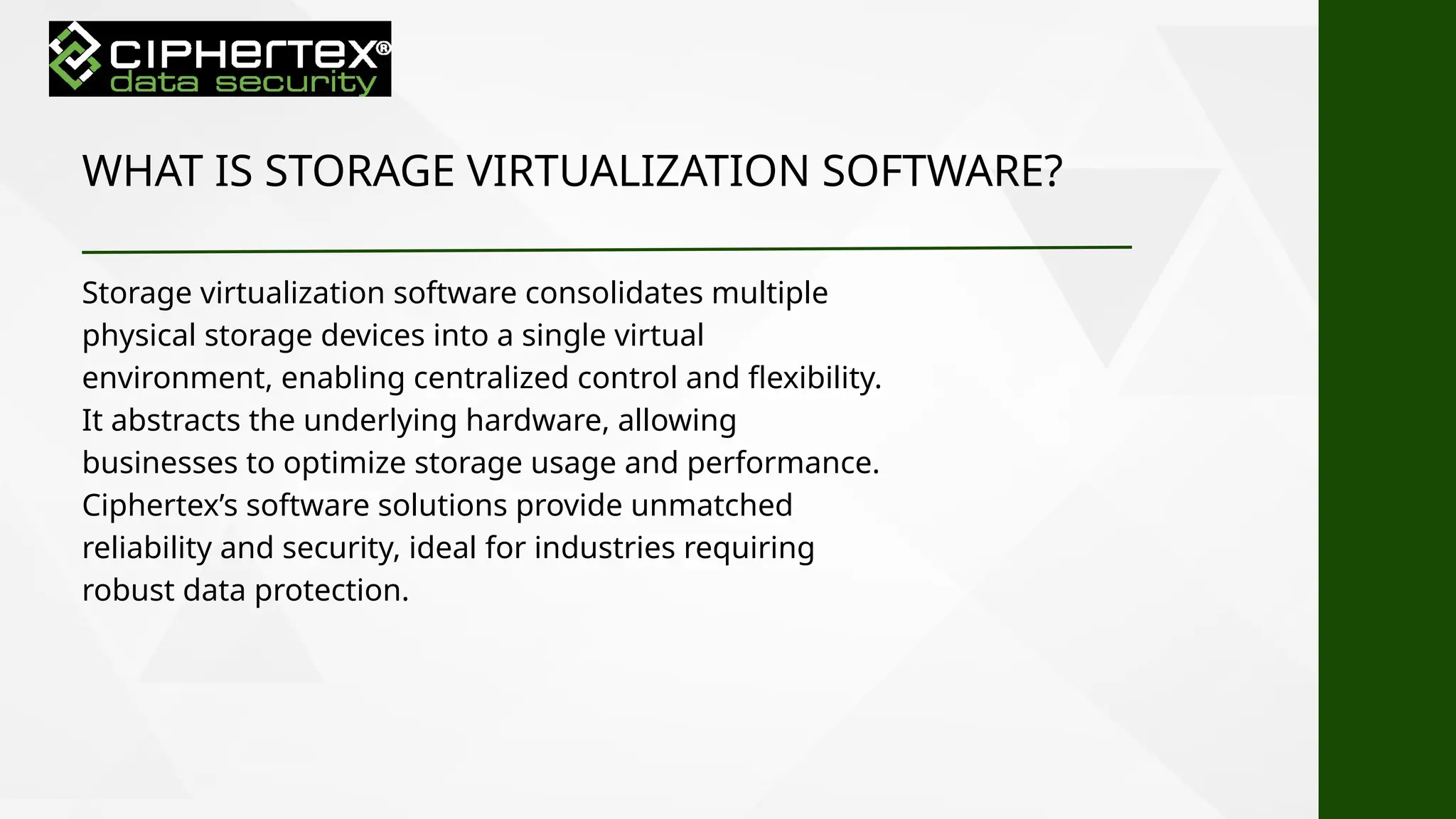 Storage Virtualization Software - Manage Your Data For Future.pptx