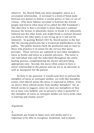 Storch, Moral Relationships Between Nurse and ClientThe Influe.docx