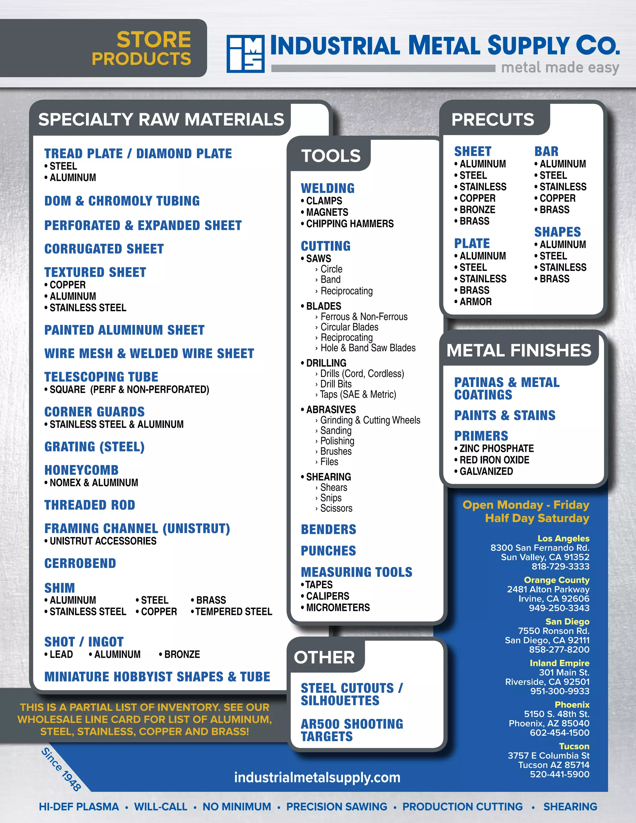 Store Products Line Card-- IMS 2014 | PDF