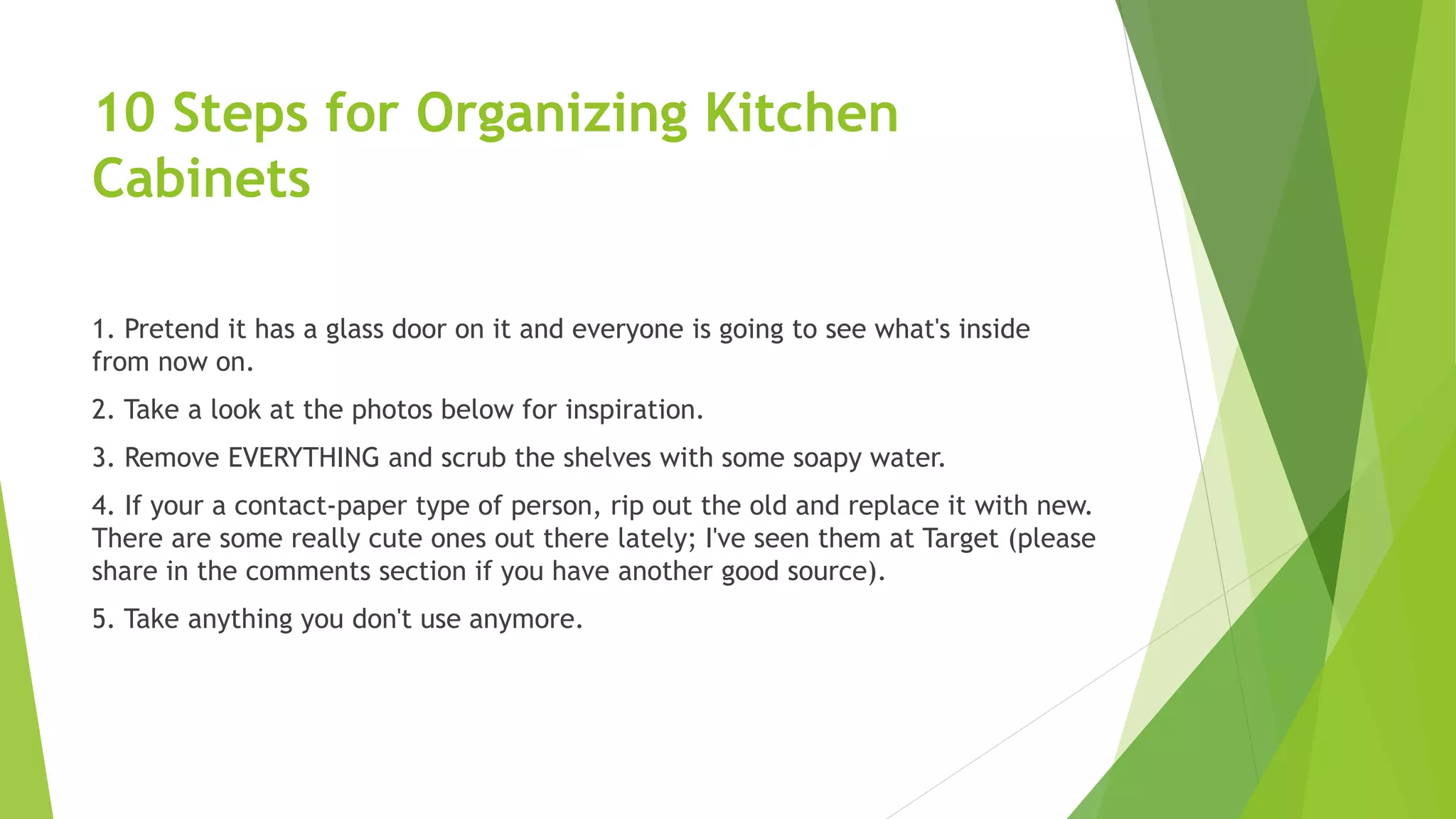 Store and stack kitchen tools and equipment | PPTX