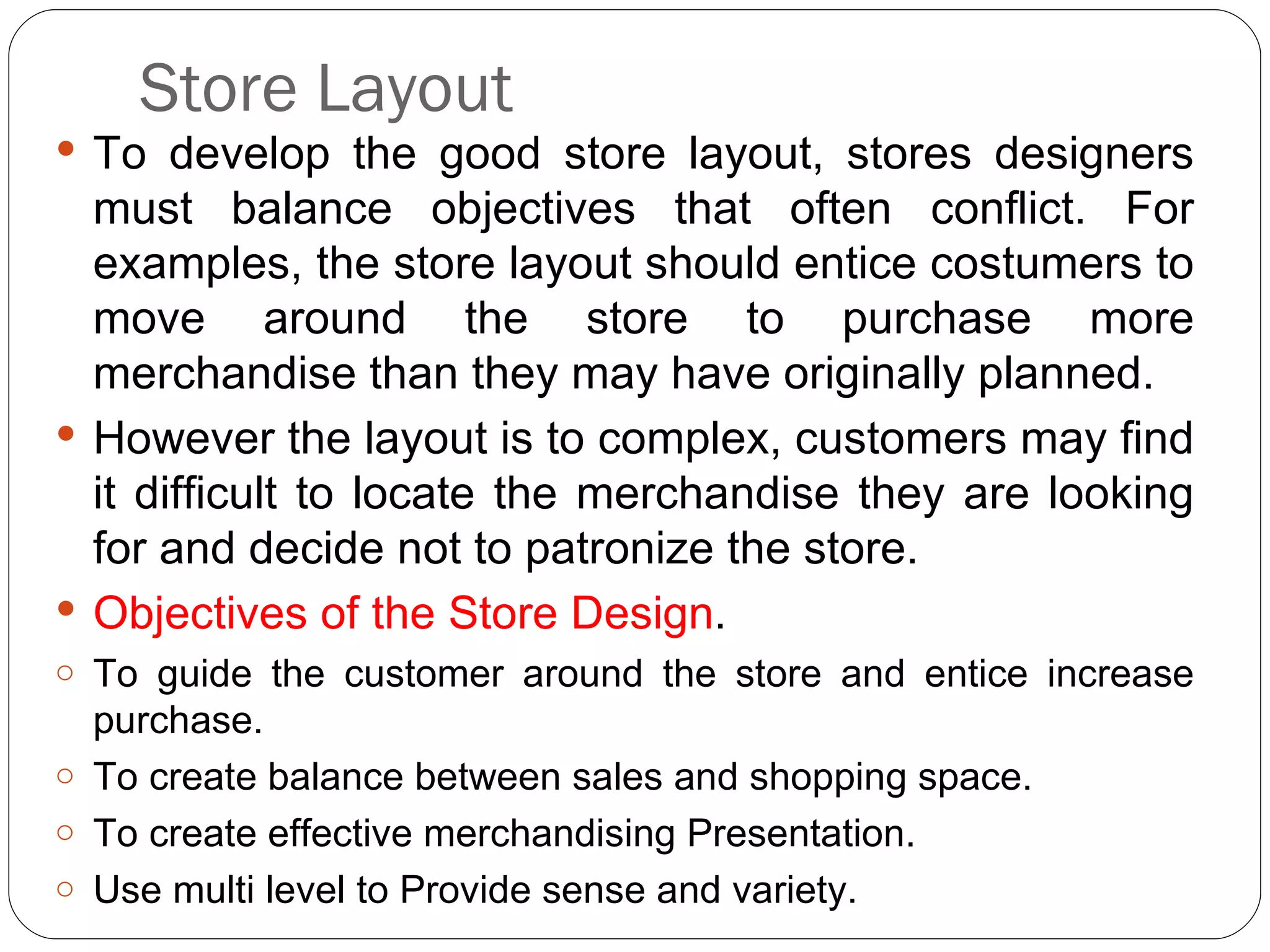Store design | PPT