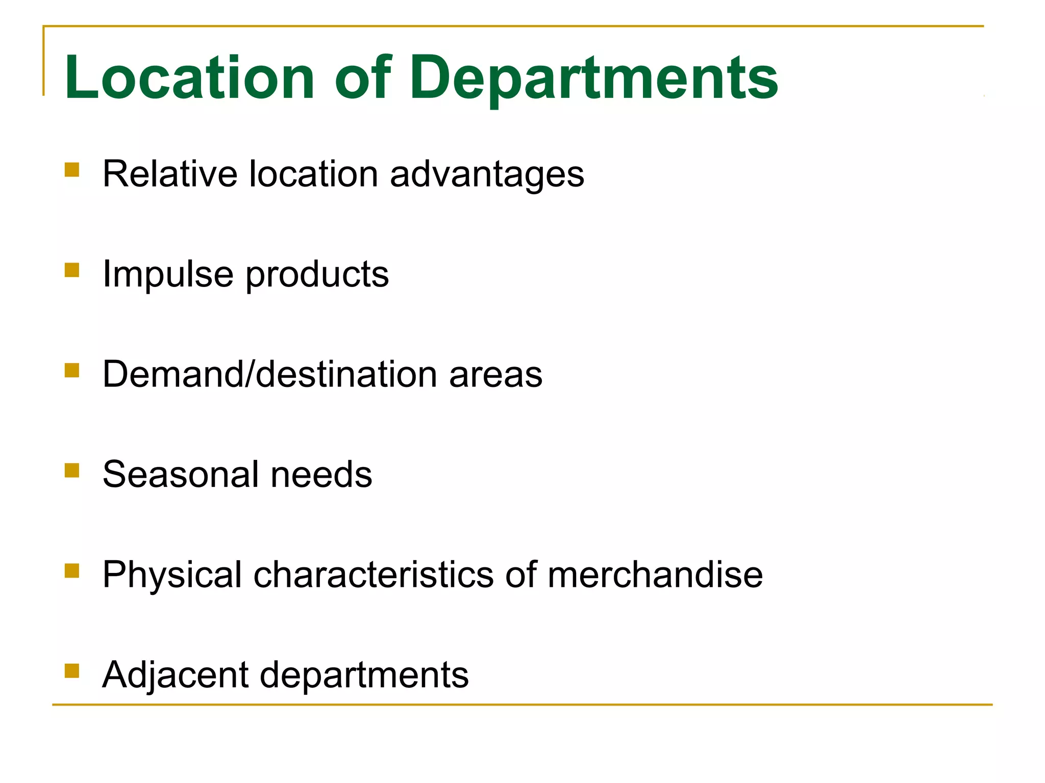 Store design layout_visual_merchandising | PPT