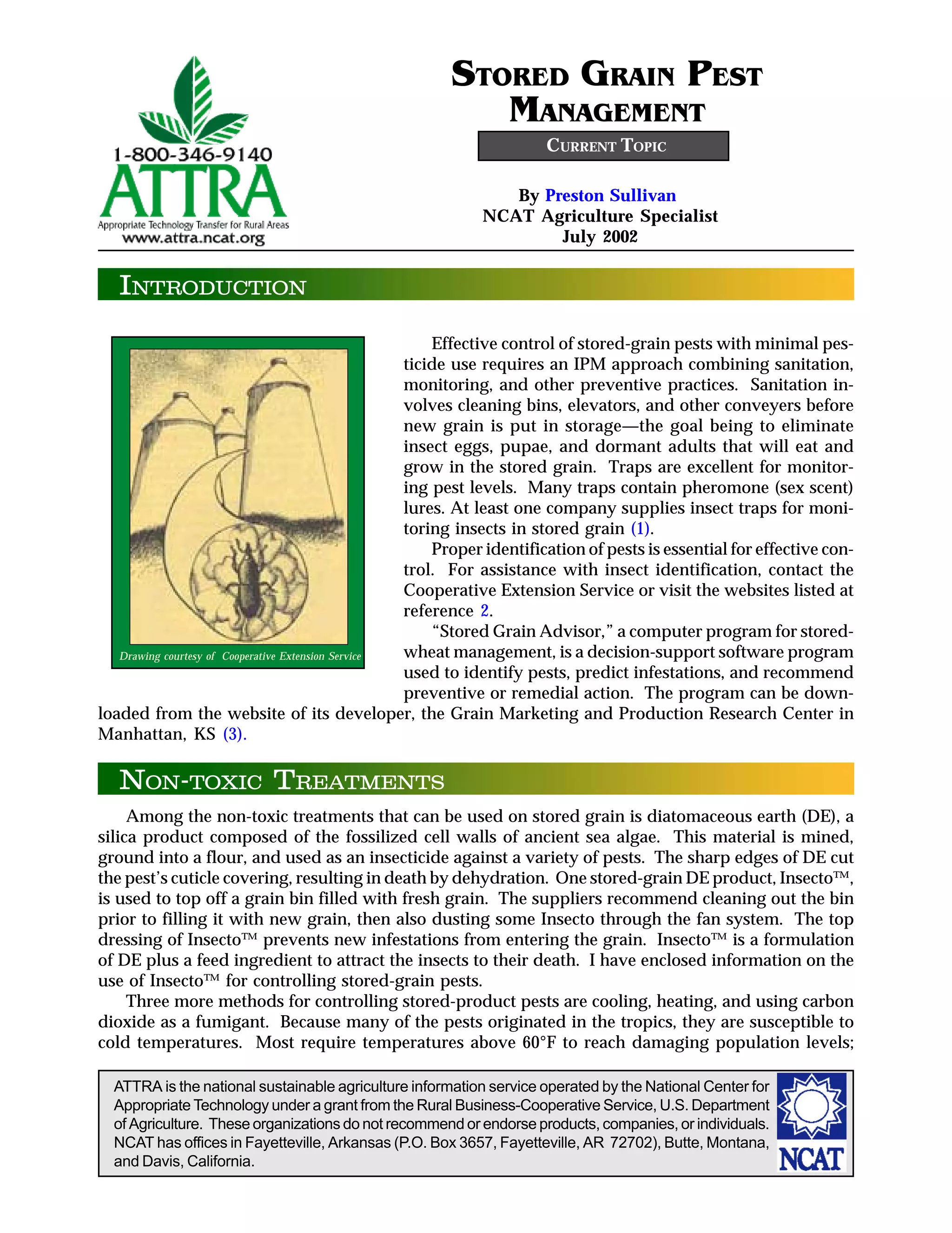 Stored Grain Pest Management | PDF