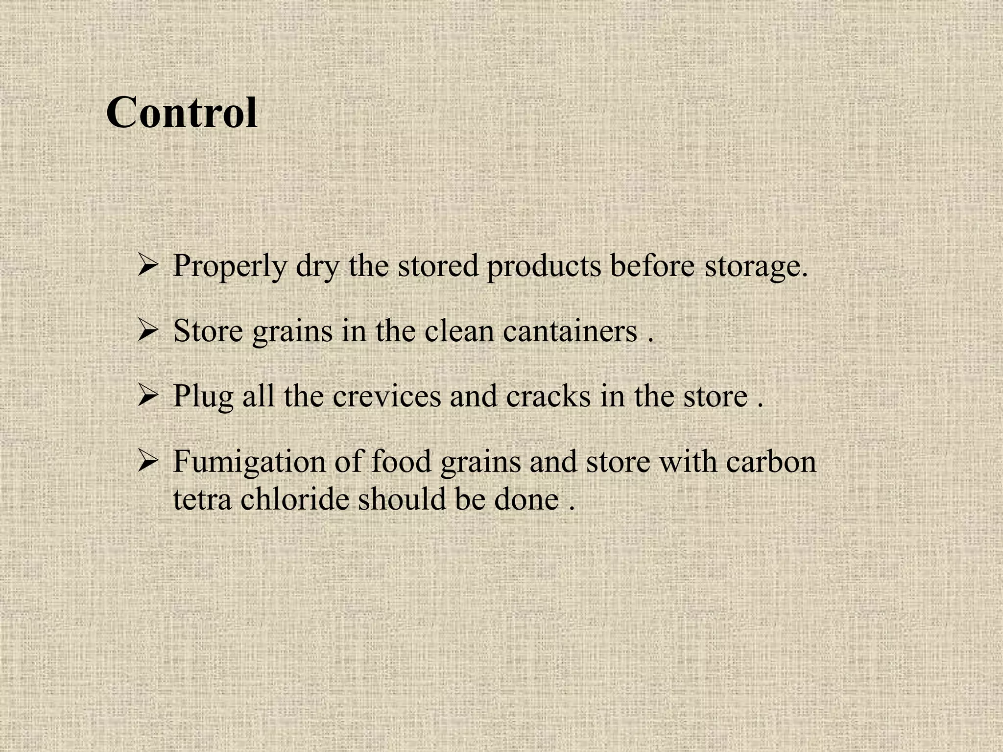 Stored grain pests | PPTX