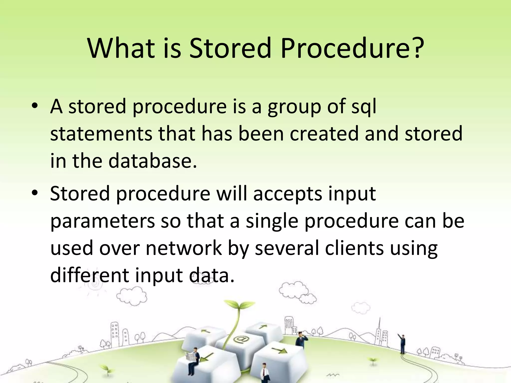 Stored procedure | PPTX