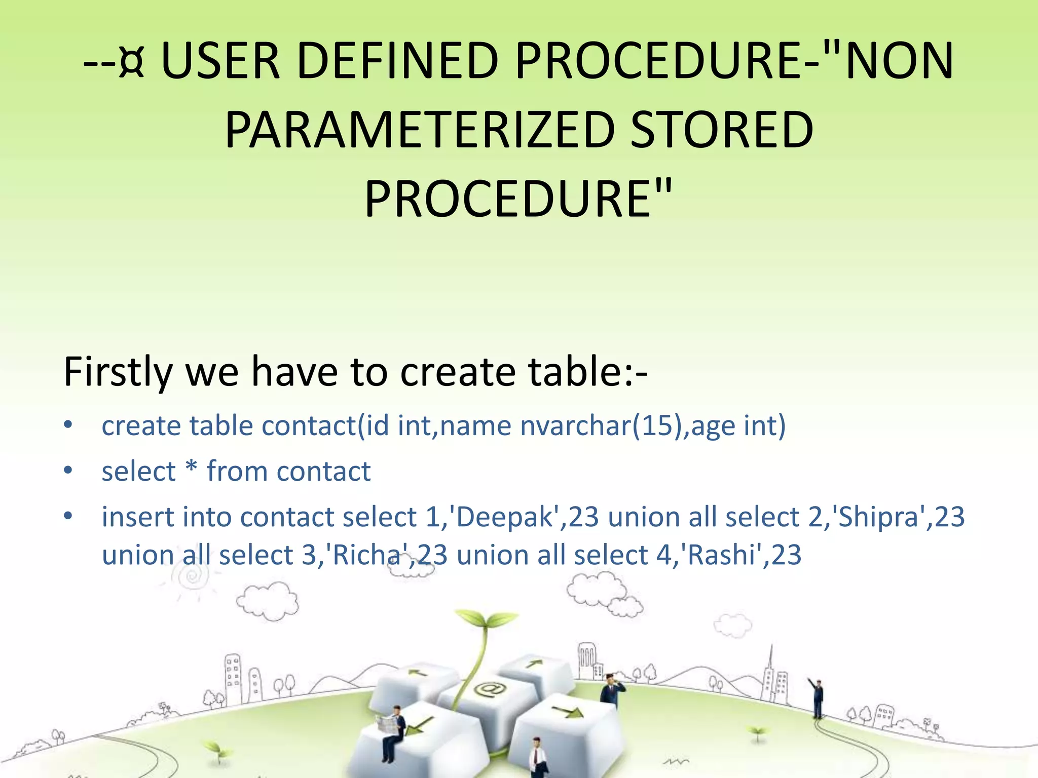 Stored procedure | PPTX