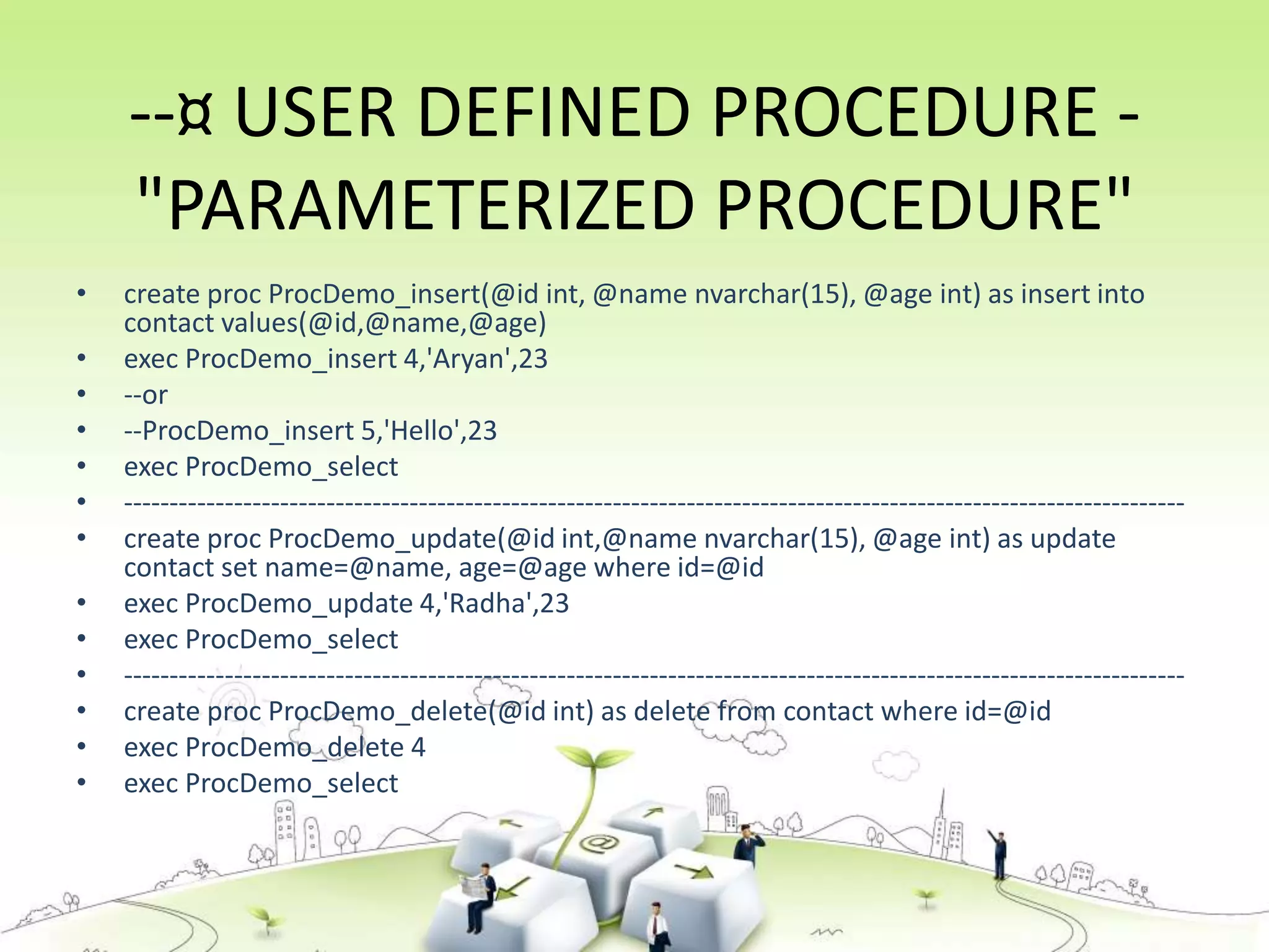 Stored procedure | PPTX