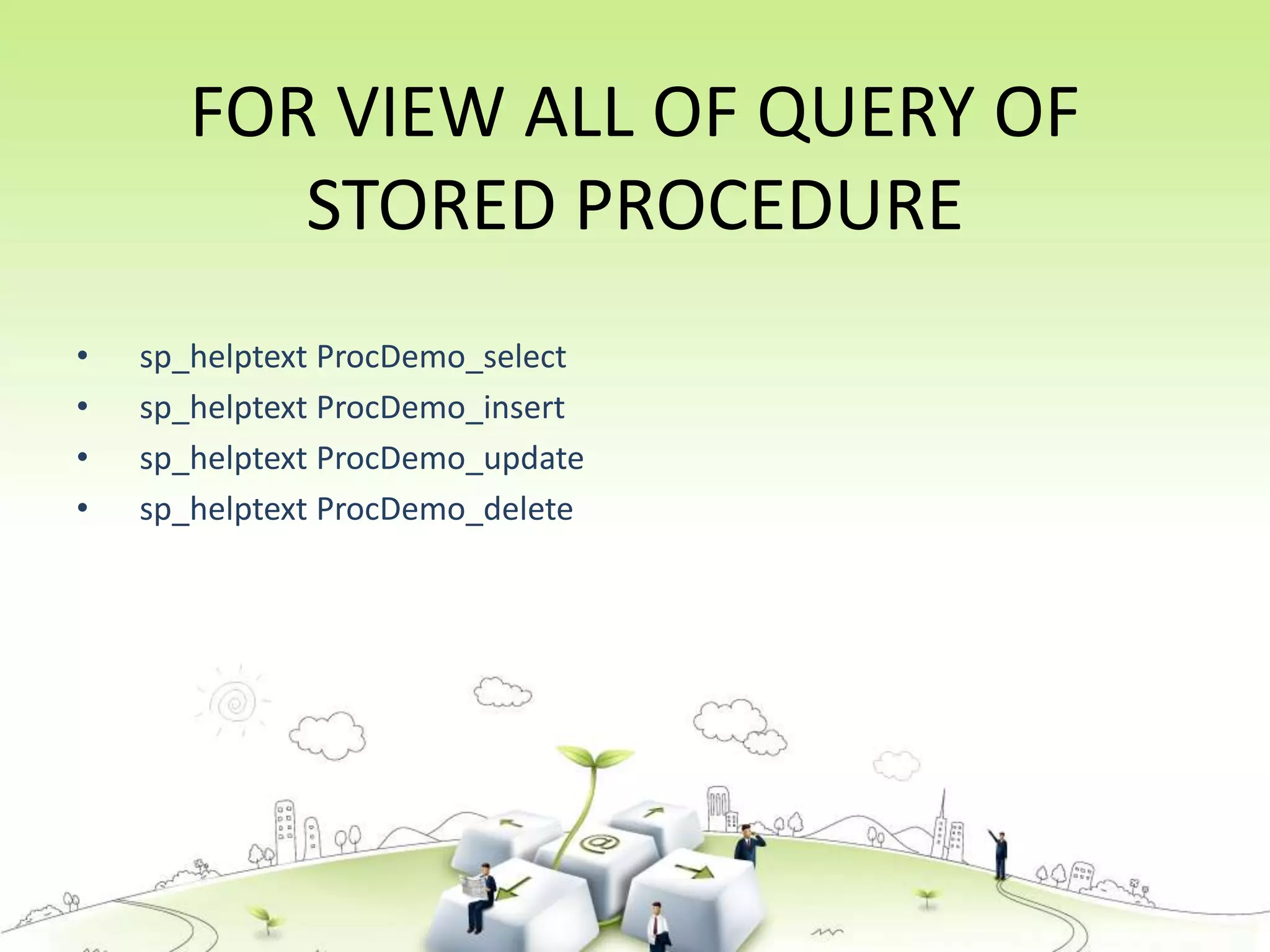 Stored procedure | PPTX