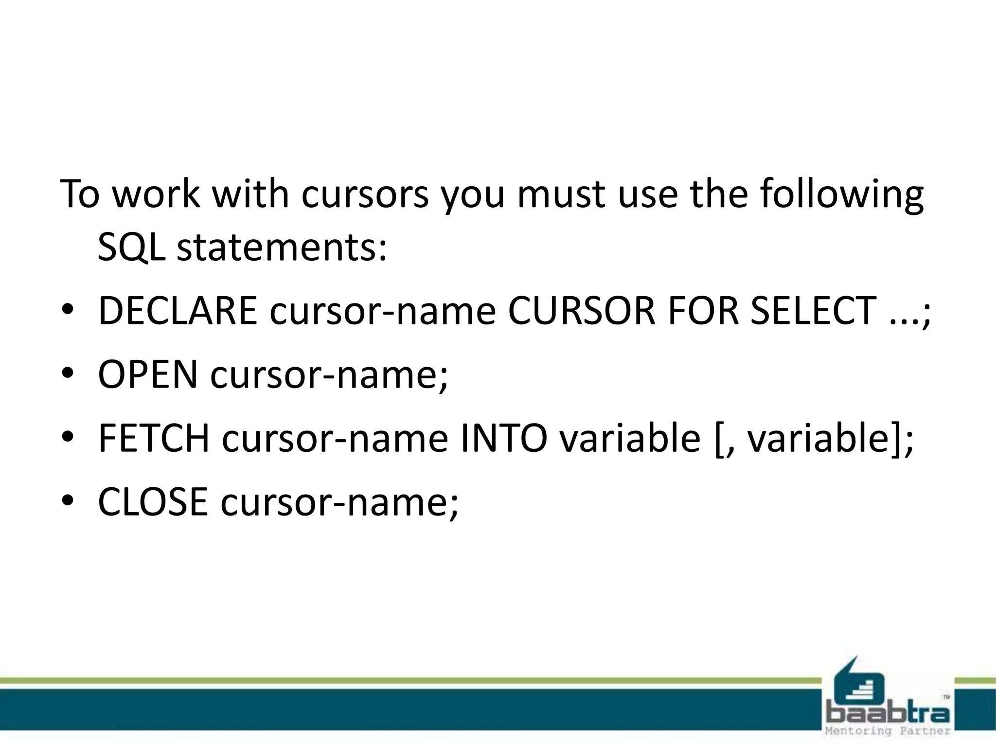 Stored procedure | PPTX