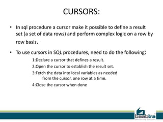 Stored procedure | PPTX