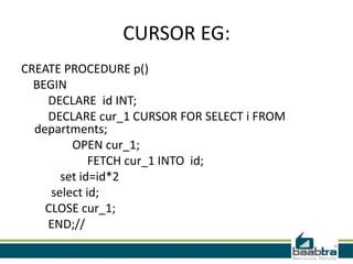 Stored procedure | PPTX