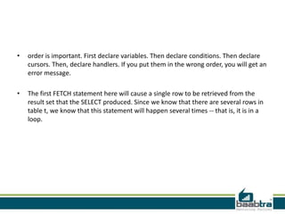 Stored procedure | PPTX | Databases | Computer Software and Applications