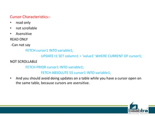 Stored procedure | PPTX | Databases | Computer Software and Applications
