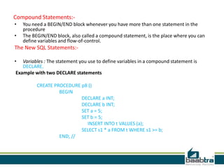 Stored procedure | PPTX