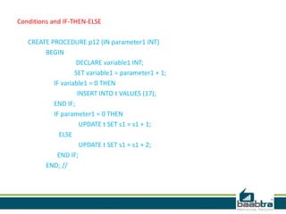 Stored procedure | PPTX