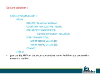 Stored procedure | PPTX