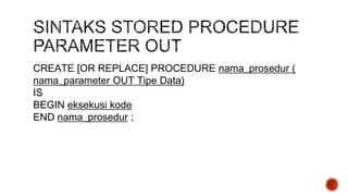 Stored procedure | PPTX