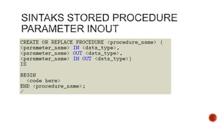 Stored procedure | PPTX