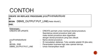 Stored procedure | PPTX